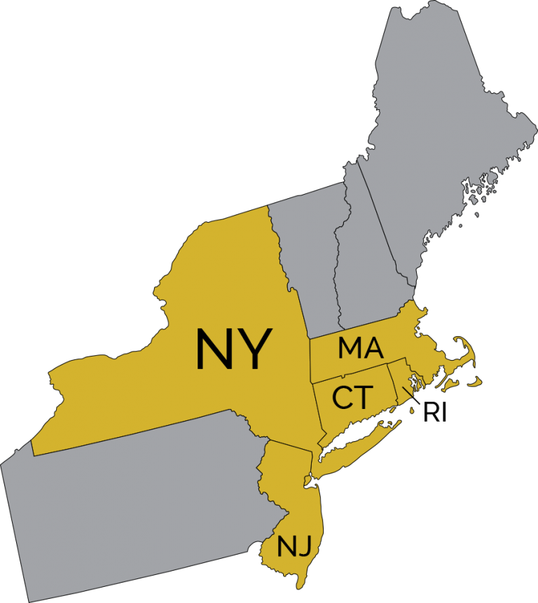 Service Areas | Greater Tri-State Area - CT Crown Limo